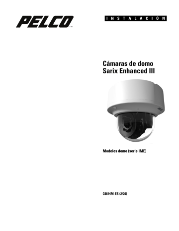 Pelco Sarix Enhanced 3 Dome Manual de usuario | Manualzz