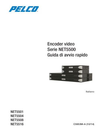 Pelco NET5500 Series Network Video Encoder Guida Rapida | Manualzz