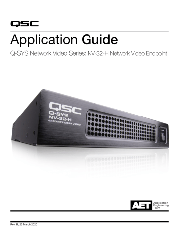 QSC NV-32-H Application Guide | Manualzz