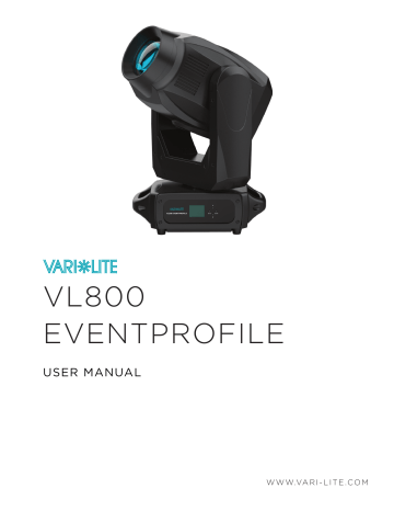 Vari-Lite VL800 EVENTPROFILE User manual | Manualzz