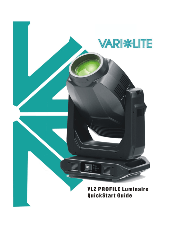 Vari-Lite VLZ PROFILE Quick Start Guide | Manualzz
