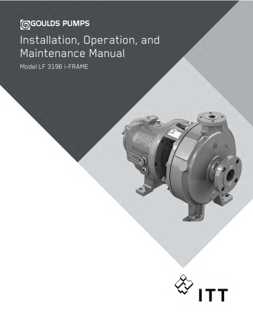 6.6.5 INPRO labyrinth oil seal description. ITT Goulds Pumps LF 3196 i ...