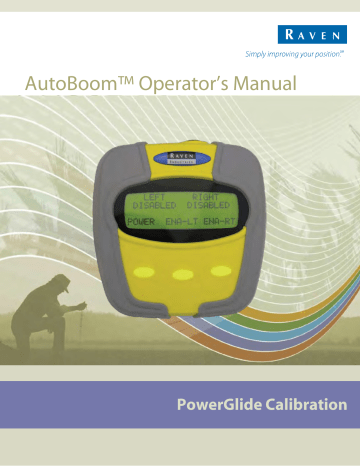 Raven PowerGlide AutoBoom Operator's Manual | Manualzz