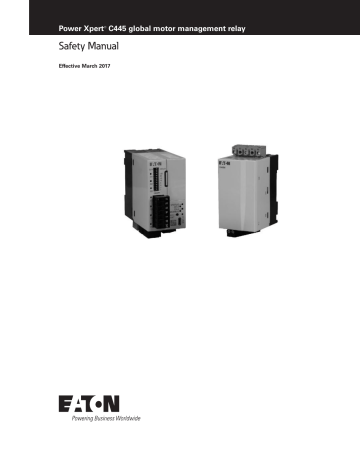 Eaton Power Xpert C445 Safety Manual | Manualzz