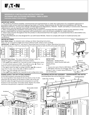 Eaton MEMSHIELD 4 Installation Instructions | Manualzz