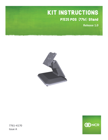 NCR 7761, P1535 Kit Instructions | Manualzz
