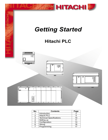 Hitachi PLC Getting Started | Manualzz