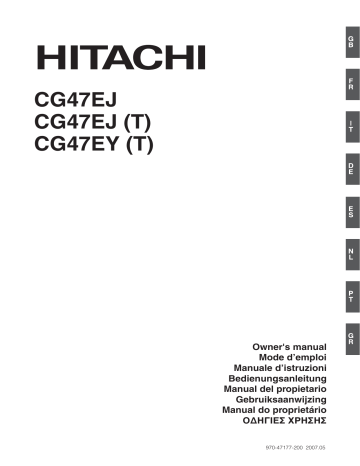 Hitachi CG47EY, CG47EJ, CG47EY (T), CG47EYT, CG47EJ (T), CG47EJT ...
