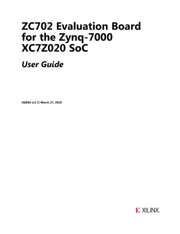Xilinx ZC702 User Manual | Manualzz