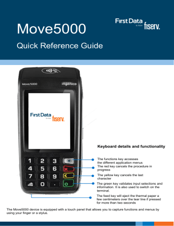 Ingenico Tetra Move/5000 Quick Reference Manual | Manualzz