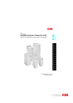 ABB ACH580-01 Series - Installation manual, Manual de usuario ...
