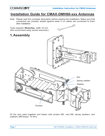 CommScope CMAX Series Installation Instruction | Manualzz