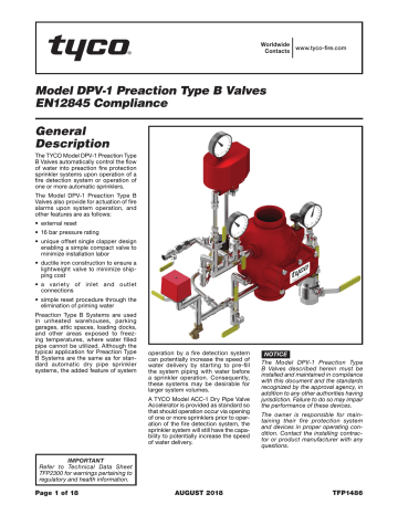 Tyco DPV-1 Manual | Manualzz