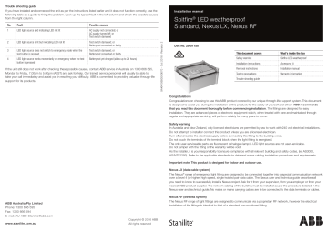 ABB Stanilite Spitfire Standard Installation Manual | Manualzz