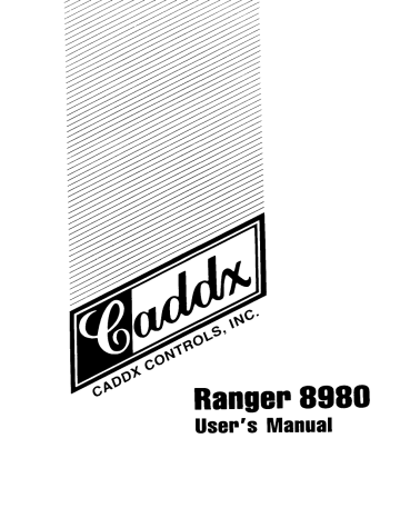 CADDX Ranger 8980 User Manual | Manualzz