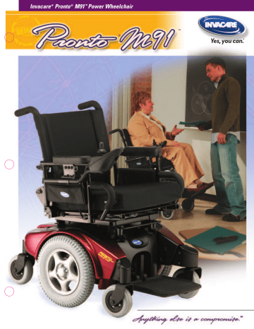 Invacare Pronto M91 Brochure & Specs | Manualzz