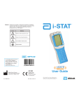 Abbott i-STAT User Manual (10 pages) | Manualzz
