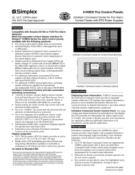 Simplex 4100ES - Operating instructions, Manual, Operator's manual