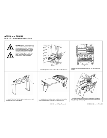 ABB ACS150 series, ACS350 Series Installation Instructions | Manualzz