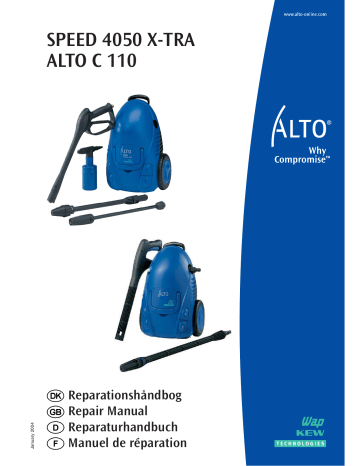 Alto ALTO C 110, Speed 4050 X-TRA Repair Manual | Manualzz