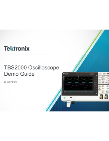 Tektronix TBS2000 Series Demo Manual | Manualzz
