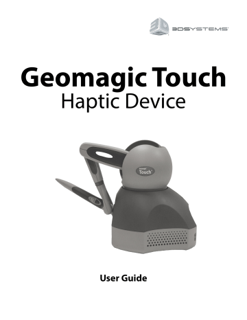 3D Systems Geomagic Touch User Manual | Manualzz