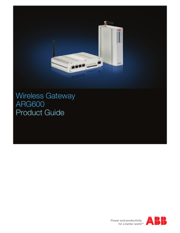 ABB ARG600 ANSI Product Manual | Manualzz