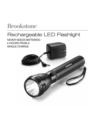 Brookstone Flashlight Radio User Manual | Manualzz