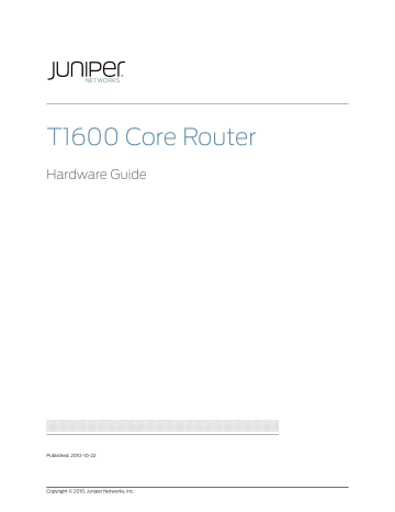 Juniper T1600 Hardware Manual | Manualzz