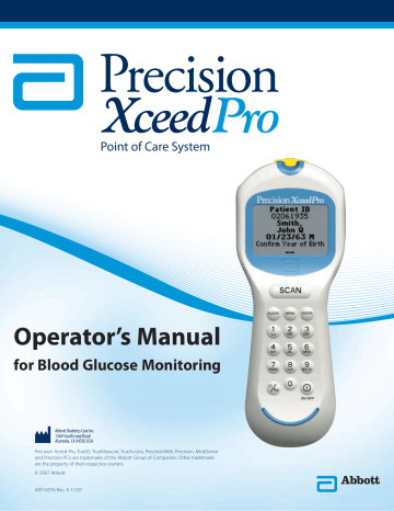 Abbott Precision XceedPro Operator's Manual | Manualzz