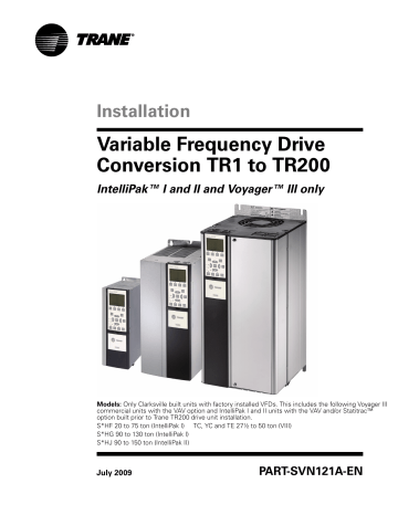 Trane IntelliPak, IntelliPak II Installation Manual | Manualzz