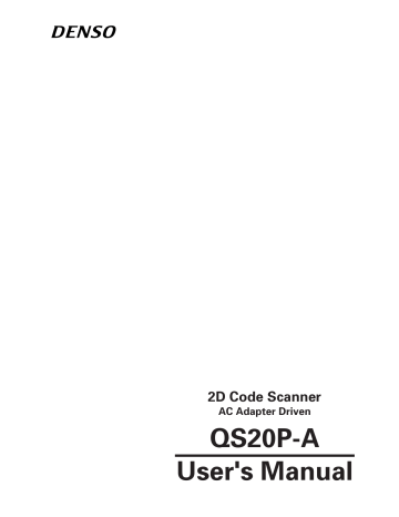 Denso QS20P-A User Manual | Manualzz