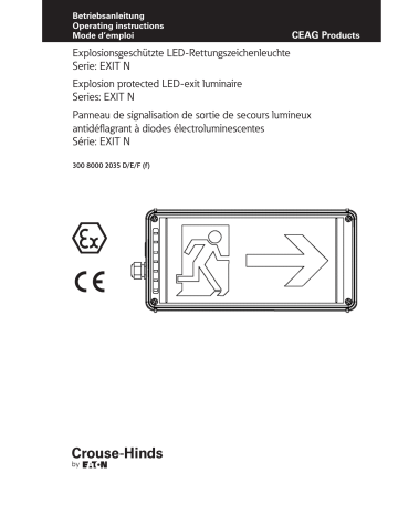 Eaton EXIT N Series Operating Instructions Manual | Manualzz
