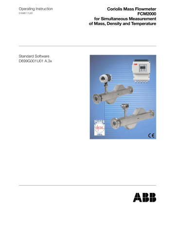 ABB CoriolisMaster FCM2000 Operating | Manualzz