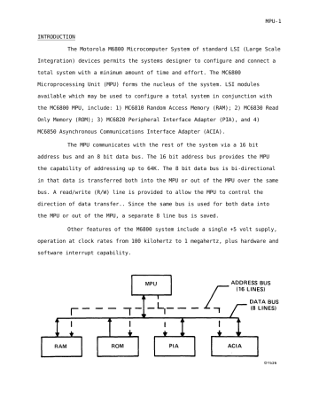 Motorola M6800 EXORciser Specification | Manualzz