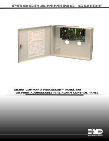 DMP Electronics XR200, XR2400F Programming Manual | Manualzz