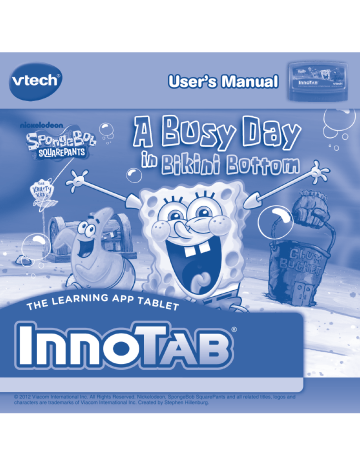 VTech InnoTab Software - SpongeBob SquarePants User Manual | Manualzz