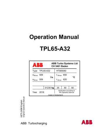 ABB TPL65-A32 Operation Manual | Manualzz