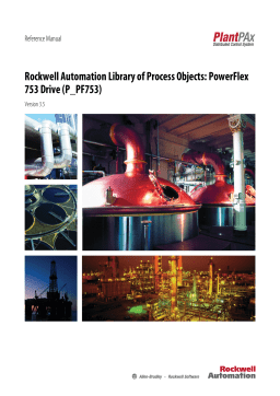 Rockwell Automation PowerFlex 753 - Reference manual, Manual ...