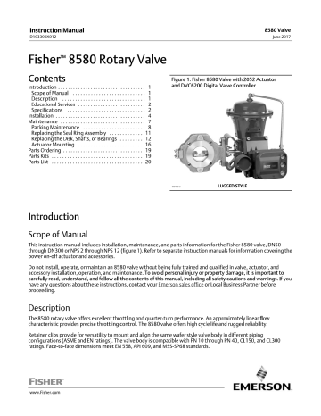Fisher 8580 Instruction Manual | Manualzz
