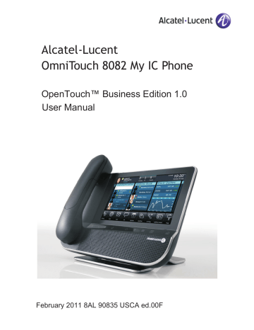 Alcatel-Lucent OmniTouch 8082 User Manual | Manualzz