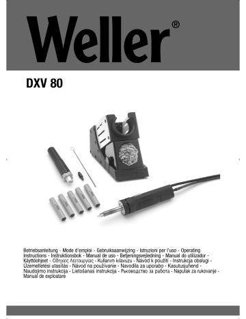 Weller DXV80 Operating Instructions Manual | Manualzz