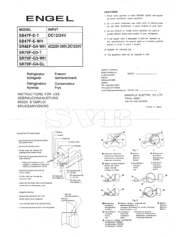 Engel SB47F-E-T Instructions For Use | Manualzz