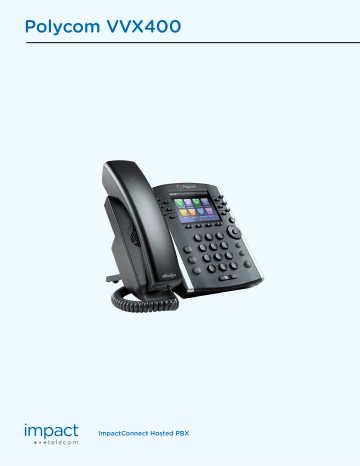 Polycom VVX 400 Quick User Manual | Manualzz