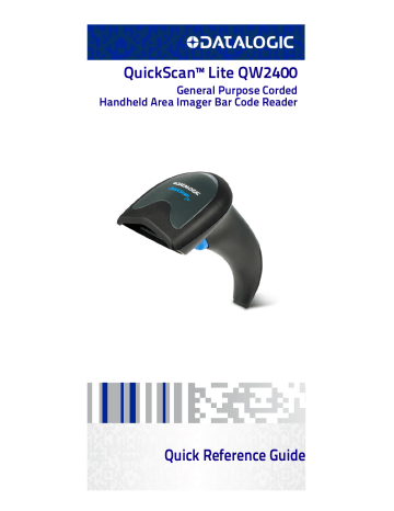 Datalogic QuickScan Lite QW2400 Quick Reference Manual | Manualzz