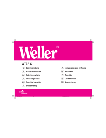 Weller WTCP-S Operating Instruction | Manualzz