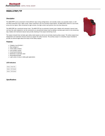 Rockwell Automation MSR127RTP Manual | Manualzz