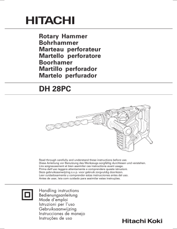 Hitachi DH 28PC Handling Instructions Manual | Manualzz