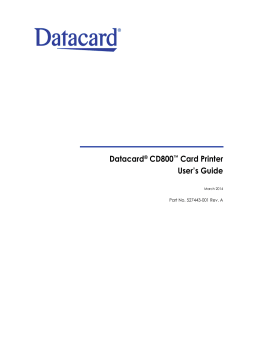 DataCard CD800 - User manual, Product Manual, Quick Installation Guide