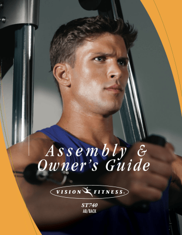 Vision Fitness ST740 Assembly Guide | Manualzz